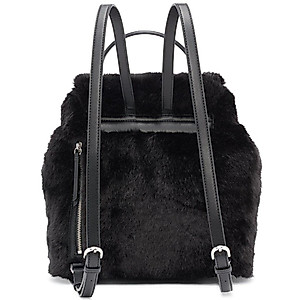 Calvin Klein Women's Leilani Micro Pebble Backpack, Deep Black, One Size