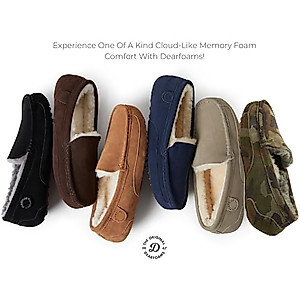 Fireside by Dearfoams mens Melbourne Slipper, Chestnut, 14 US