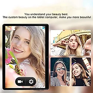 HD 10.1 Inch Android Tablet - 8-core IPS - High Definition Screen - WiFi Bluetooth Voice Call - Game Video Learning Tablet - SIM Card Communication Function 256GB (Black)