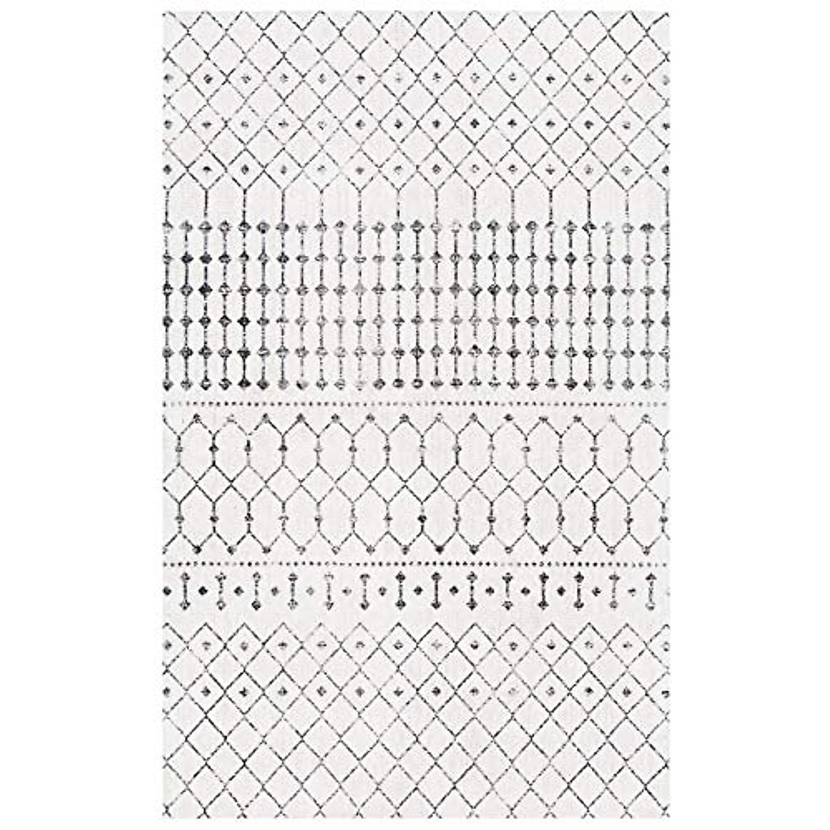 Safavieh Classic Vintage Collection 5' x 8' Beige/Black CLV127A Handmade Moroccan Cotton Area Rug