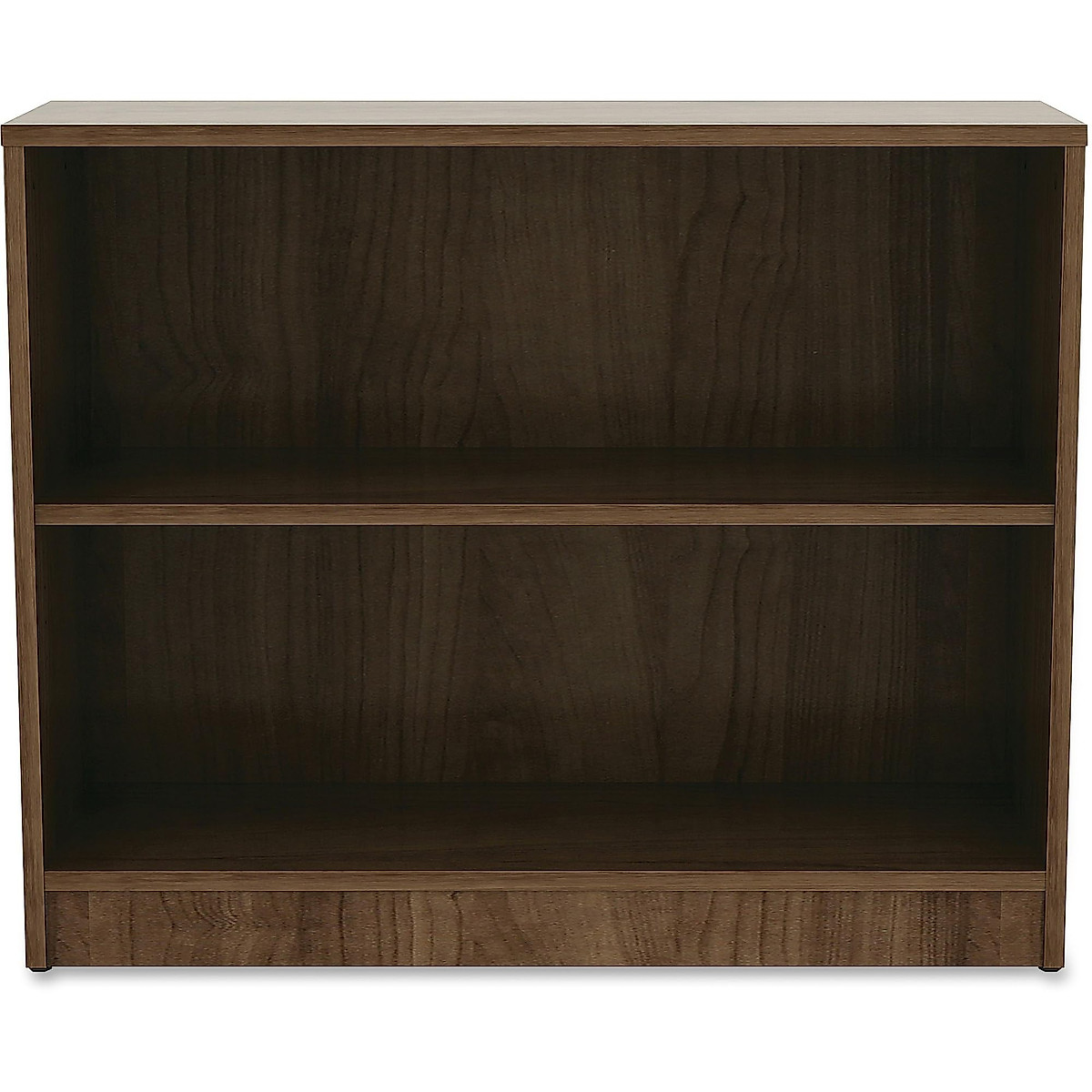 Lorell Walnut Laminate Bookcase, 29.5" x 36" x 12"