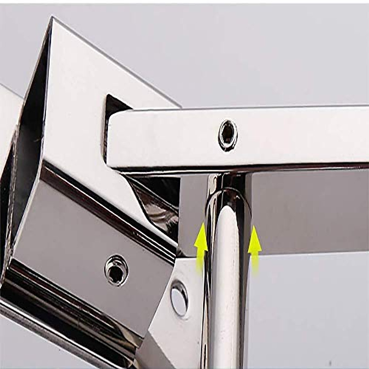 OMOONS Bathroom Shelf Stainless Steel Frame Folding Towel Stand Toothbrush Cartridge Holder Cosmetic Finishing Frame Toiletries Shelf Placement Optional Specification Bathroom Shelf/60*23.5*17.5Cm