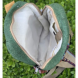 Unique Design100% Himalaya Hemp Backpack Small Backpack Hippie Backpack Festival Backpack Hiking and Tablet Backpack FAIR TRADE Handmade with Love.