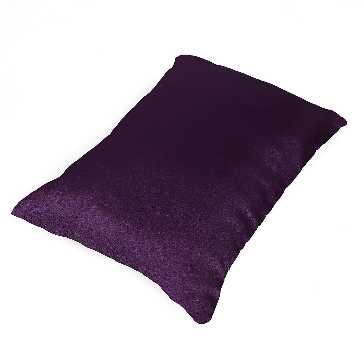 EHP Super Soft & Silky 2 Piece Satin Toddler Pillowcases, Zipper Closure, Travel and Nursery Pillowcases (13" X 18", Purple)