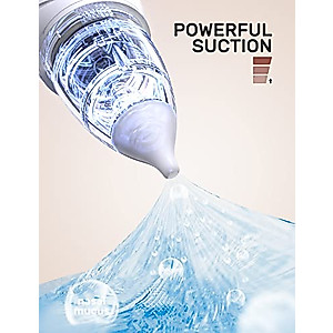 Nasal Aspirator for Baby, HAUTURE Baby Nose Sucker, Self-Cleaning Nose Cleaner for Toddler, 3 Suction Levels, 2 Modes, Nasal Tweezers, 5 Hours Fast Charge for 60 Days