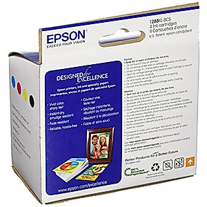 Epson T288XL-BCS Black High Capacity and Color Standard Capacity Ink Cartridges, C/M/Y/K 4-Pack