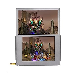 ASHATA LCD Screen Replacement, Replacement Top & Bottom LCD Display Screen Repair Part for 2DS