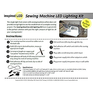Sewing Machine LED Lighting Kit - Fits All Sewing Machines!