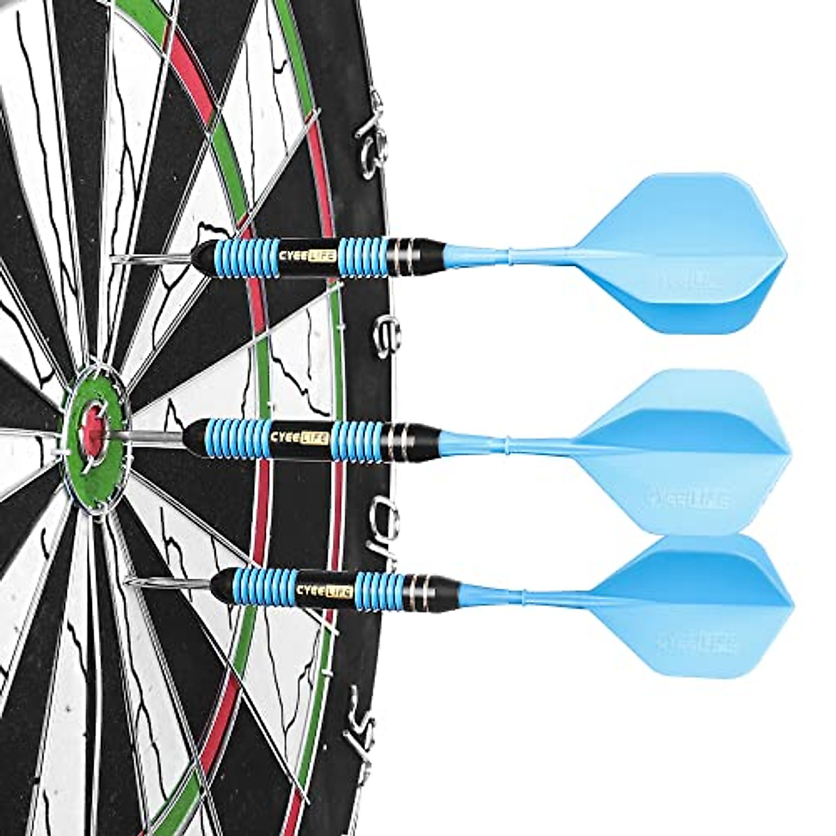 CyeeLife Steel tip Darts 24g with Carrying case Blue