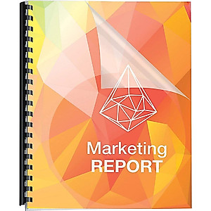 Fellowes 52089 Binding Presentation Covers, 8mil, Letter, 100 Pack, Clear