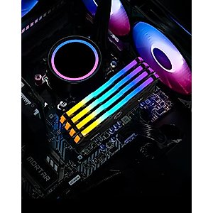 HP V8 RGB RAM 16GB Kit (8GBx2) DDR4 3000MHz CL16 1.35V Desktop Computer LED Memory - 8MG00AA#ABC