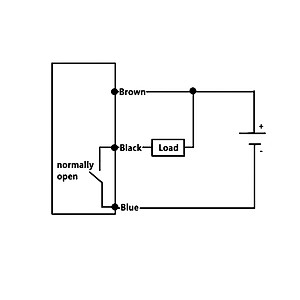Twidec/10mm Hall Effect Proximity Sensor Inductive Switch NPN NO（Normally Open) with Magnet DC5-30V NJK-5002C