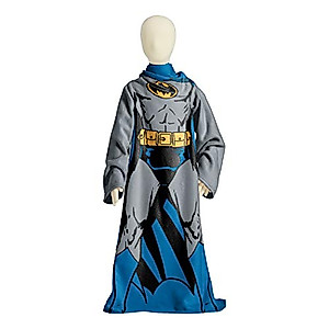 Northwest Comfy Throw Blanket with Sleeves, Youth - 48 x 48 Inches, Batman
