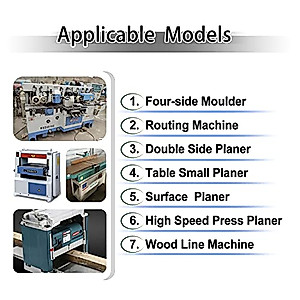 Planer Blades Knives for Delta 22-560 22-562 22-565 TP400LS Craftsman 21758 Wen 6550 Triton TPT125 Grizzly TP305 Porter Cable PC305TP 12.5 Inches HSS Replacement 4pcs