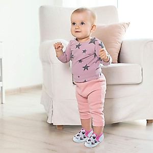 Disney Mickey Mouse Red and Black Infant Shoes (Pink Minnie, us_Footwear_Size_System, Infant, Age_Range, Medium, 6_Months, 9_Months)