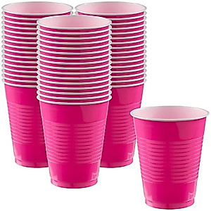 CUP 18OZ PL HI CT BRIGHT PINK (20/20)