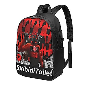 Moare Skibidi Toilet Backpack 2023 Game Backpacks Cute Cartoon Bag for University