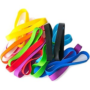 GRIFITI Elastic Band Joes 6" X 0.75" 12 Inch Circumference 3.8" Diameter Silicone Rubber Bands Assorted 20 Pack Long Lasting, Cooking Grade, Folders, Hot, Cold Uv Weather Resistant Heavy Duty Strong Big Rubberbands