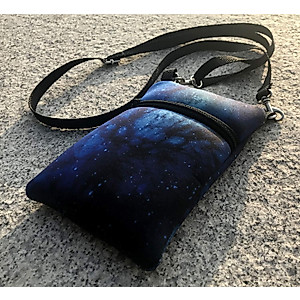 Wakaka Neoprene Small Crossbody Bag Smartphone Wallet, As A Small Fashion Gifts/Present for Women or The One You Love. (Sky Purple)