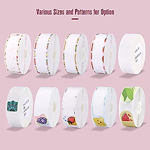 RUSUO Thermal Lable, Thermal Printing Label Paper Barcode Price Size Name Blank Labels Waterproof Tear Resistant 15 * 50mm 130pcs/roll for Home Organizer Supermarket Store Catering