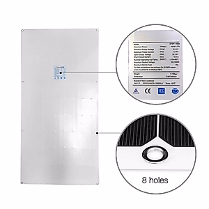 DSJ 12V 100W Monocrystalline Flexible Solar Panel - Solar Power System Kit with Charge Controller for Outdoors Travel Camping