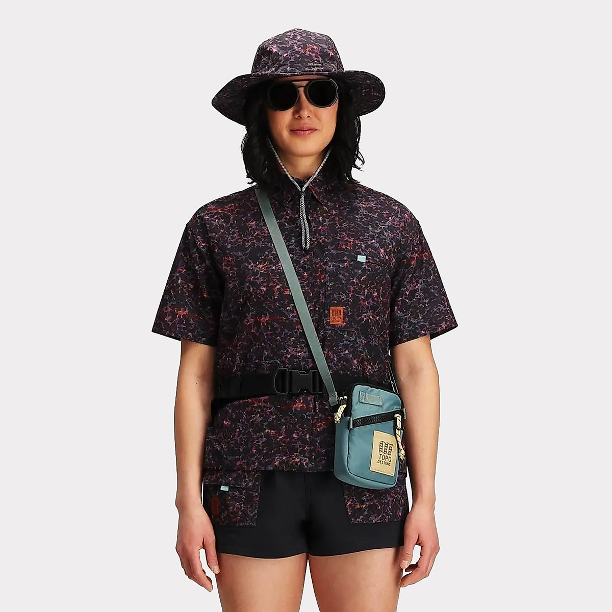 Topo Designs Mini Shoulder Bag - Bone White/Coral