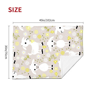 Makegeld Baby Goats Soft Warm Baby Throw Blanket, for Boys Girls Kids Toddler Infant Newborn Child
