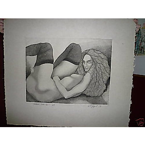 WILLIAM T. WYGONIK PENTHOUSE NUDE ORIG.DRYPOINT ETCHING