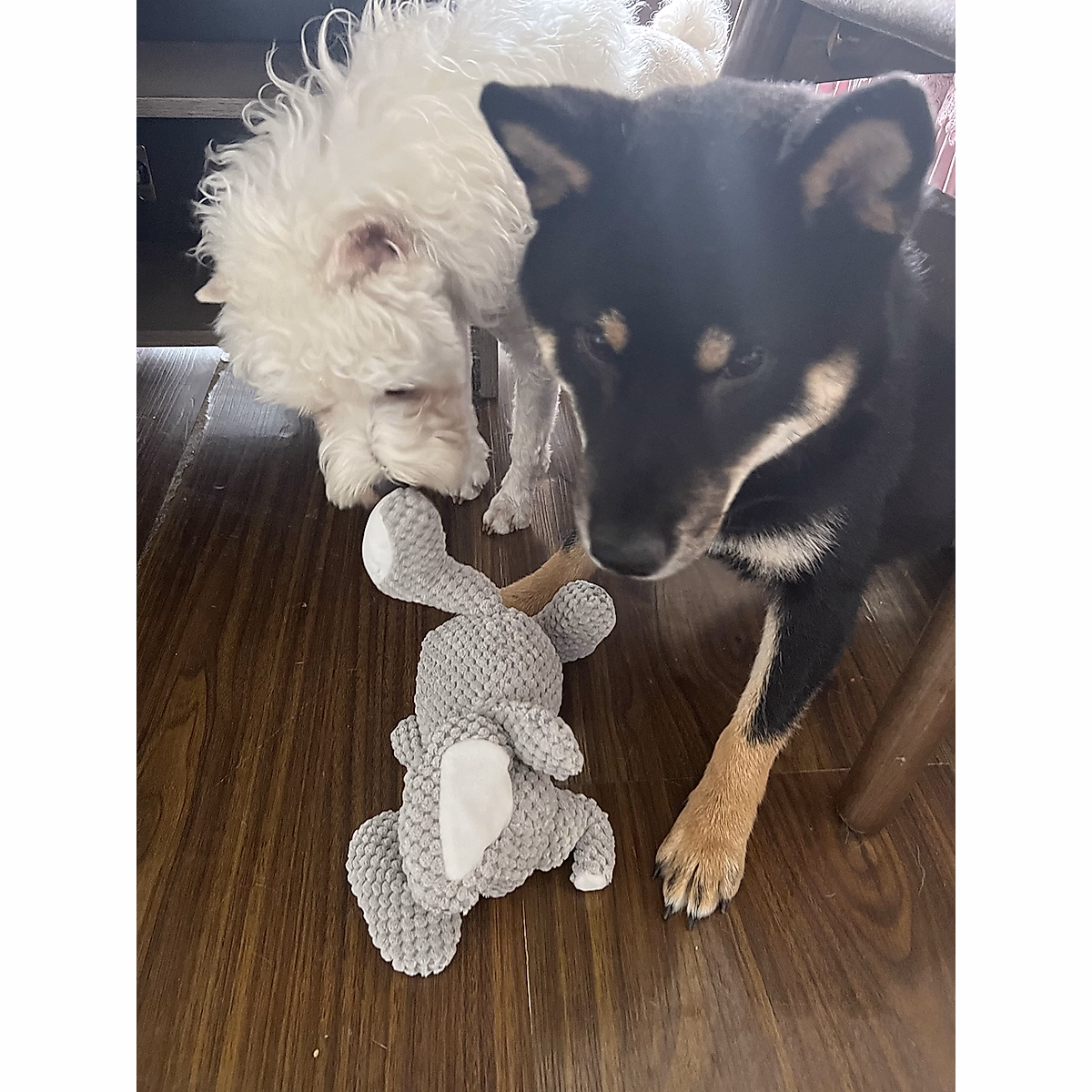 CIXOXIZ Squeaky Dog Toys,Durable Stuffed Pet Toys,Stuffed Pet Toy,Plush Corduroy Dog Toy,Elephant Squeaky Plush Dog Toy, Durable Plush Dog Toy,Chew Guard Toy,Dog Chew Toys,Cotton Rope Dog Toy