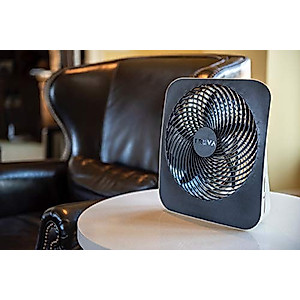 Treva 10-Inch Portable Fan, Powered by Battery and/or AC Adapter - Desk Fan Air Circulating with 2 Cooling Speeds, Personal Fan and Travel Fan for all your needs