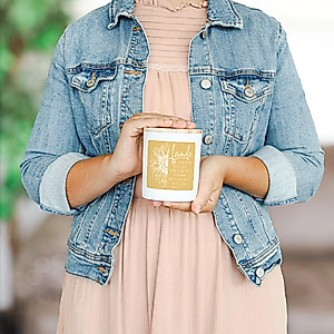 Simply Said, INC Lemon Scented Friendship Candle, Friends Fill Life with Joy, Gifts for Best Friends Women Friend Candle, Lemon Soy Candle CDL1038