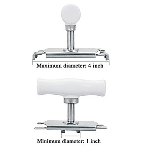 Jar Opener Multifunction Adjustable for 1-4 inches Bottle Can, Stainless Steel Lids Off Jar Opener. Fit Seniors, Arthritis, Women, Chilren, Weak Hands