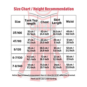 knemmy Cheerleader Costume for Girls Cheerleading Outfit Cheer Leader Dress for Halloween Party (Red, 4T(120))