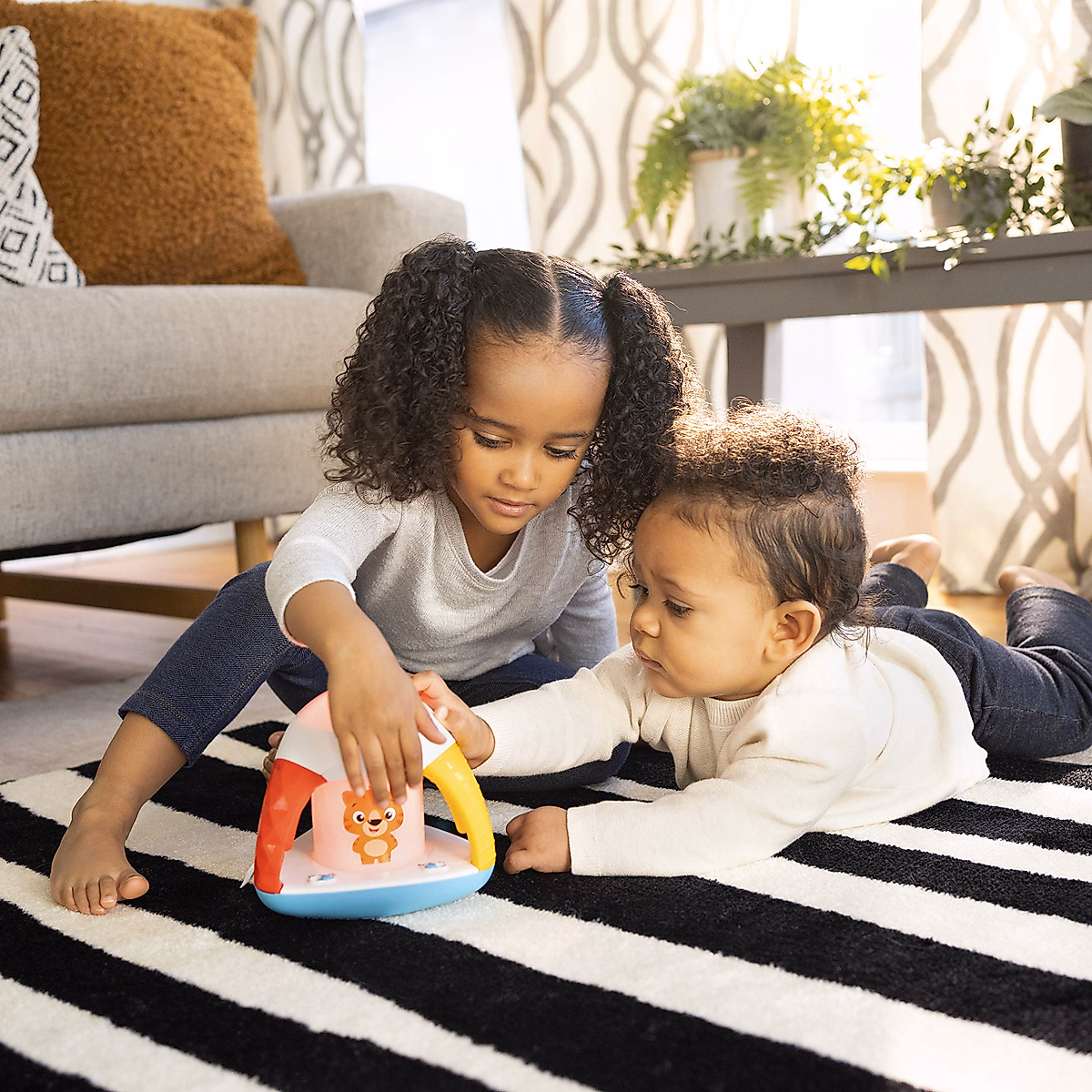 Baby Einstein Curiosity Kaleidoscope Cause & Effect Electronic Toy, Ages 6 Months +, Multi