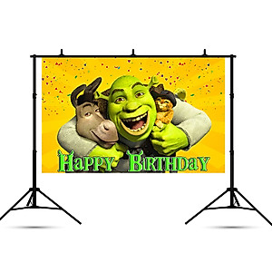 Backdrop for Birthday Party Decorations, Donkey Background for Baby Shower Party Cake Table Decorations Supplies, Banner, 5x3ft