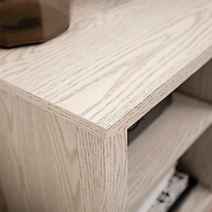 Walker Edison Wren Classic White Wash TV Console for 65 + Inch Television Fireplace Entertainment Center, 58 Inch