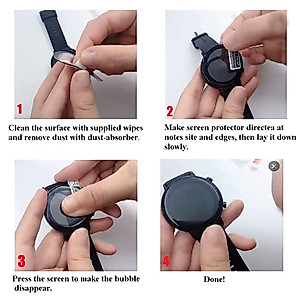 PORRVDP 3D Curved Screen Protector For Huawei Watch FIT 2, 3Pack Soft Smart Watch Protective Film (Not Tempered Glass) [Clear HD] [Full Coverage] [Anti-Scratch] [Ultra Shatterproof]