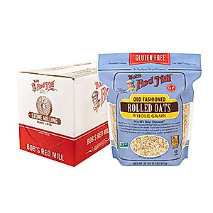 Bob's Red Mill Gluten Free Old Fashion Rolled Oats, 32-ounce (Pack of 4)