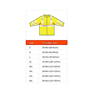 Ergodyne unisex adult High Visibility ,Reflective Quilted Insulation, Class 3, Type Hi Vis Winter Bomber Jacket, Orange, Large US