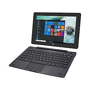 IVIEW Magnus IV 4G LTE 10.1" Touch Screen, 1280 x 800 IPS, Intel Dual Core 4GB/64GB Windows 10 Professional 2-in-1 Laptop with Docking Keyboard, AT&T, T-Mobile 4G LTE Compatible, add SIM Card and use