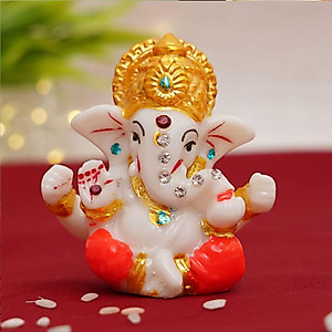 TIED RIBBONS Rakhi for Brother with Gift Set | Bhai Rakhi Set for Brother | Ganesha Statue | Mini Card | Roli Tika - Raksha bandhan Rakhi Bracelet for Brother Rakhi Thread | Rakhi Set for 2