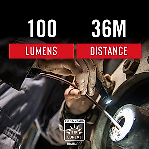 Coast KL10 100 Lumen LED Keychain Light, Pocket Sized, Black