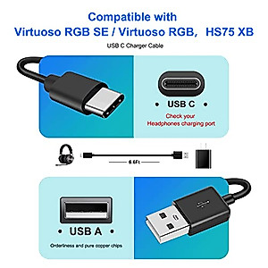 6ft USB C Charger Cable Charging Cord for AT&T Calypso 2/3 Radiant Max, Maestro Plus, TCL Flip Pro, Go Flip 4, Cricket Icon 2/3, Ovation 2, Sonim XP3 Plus XP8, Jitterbug Flip 2/Smart 3 Phone