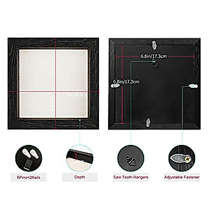ShadowBox Display Case Bundle | 8x8 Black Shadow Box Frame & 8x10 Top Loading Black Shadow Box with Industrial White Backboard
