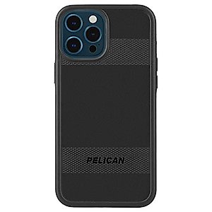 Pelican - PROTECTOR Series - Case for iPhone 12 Pro Max (5G) - Compatible with MAGSAFE Accessories & Charging - 15 ft Drop Protection - 6.7 Inch - Black