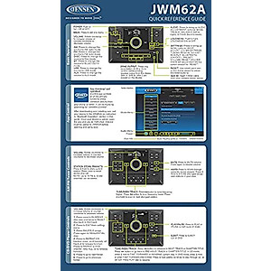 Jensen JWM62A AM|FM|DVD|CD|USB|AUX|App Ready Bluetooth Wallmount Stereo w/App Control, 3-Speaker Zones / 8 Speaker Output 8X 6 Watt, Receives Bluetooth Audio (A2DP) (Renewed)