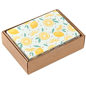 Hallmark Blank Cards Assortment, 24 Cards with Envelopes (Citrus, Greenery, Gingham, Strawberries) for Easter, Mother's Day, Any Occasion