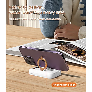 TTVCER Portable Charger 10000mAh, 22.5W USB C Small Cute Power Bank Fast Charging Compact Battery Pack with Built in 2 Cables and Precise led Digital Display,Compatible with iPhone,Tablet,Samsung