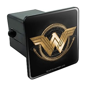 Wonder Woman Movie Golden Lasso Logo Tow Trailer Hitch Cover Plug Insert