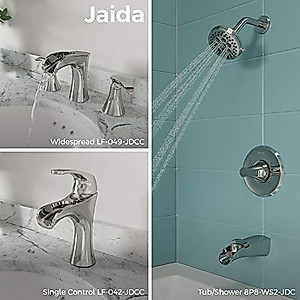 Pfister LF-049-JDCC Jaida Waterfall Widespread Bathroom Sink Faucet, Polished Chrome